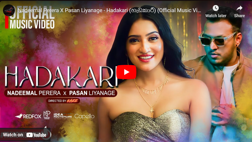New Music : Nadeemal Perera X Pasan Liyanage – Hadakari (හැඩකාරී ...