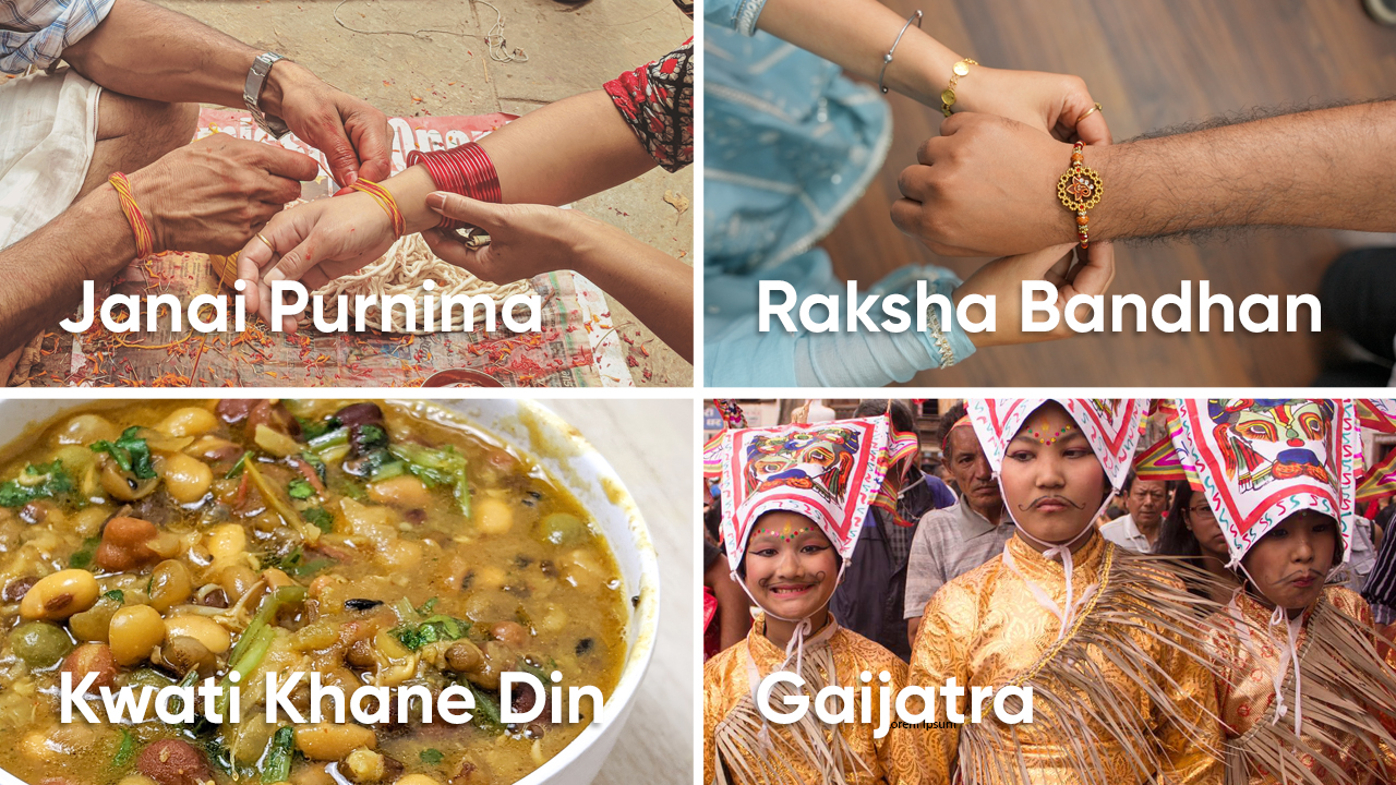 Janai Purnima/ Rakshya Bandhan/Gaijatra | जनै पूर्णिमा / रक्षा बन्धन ...