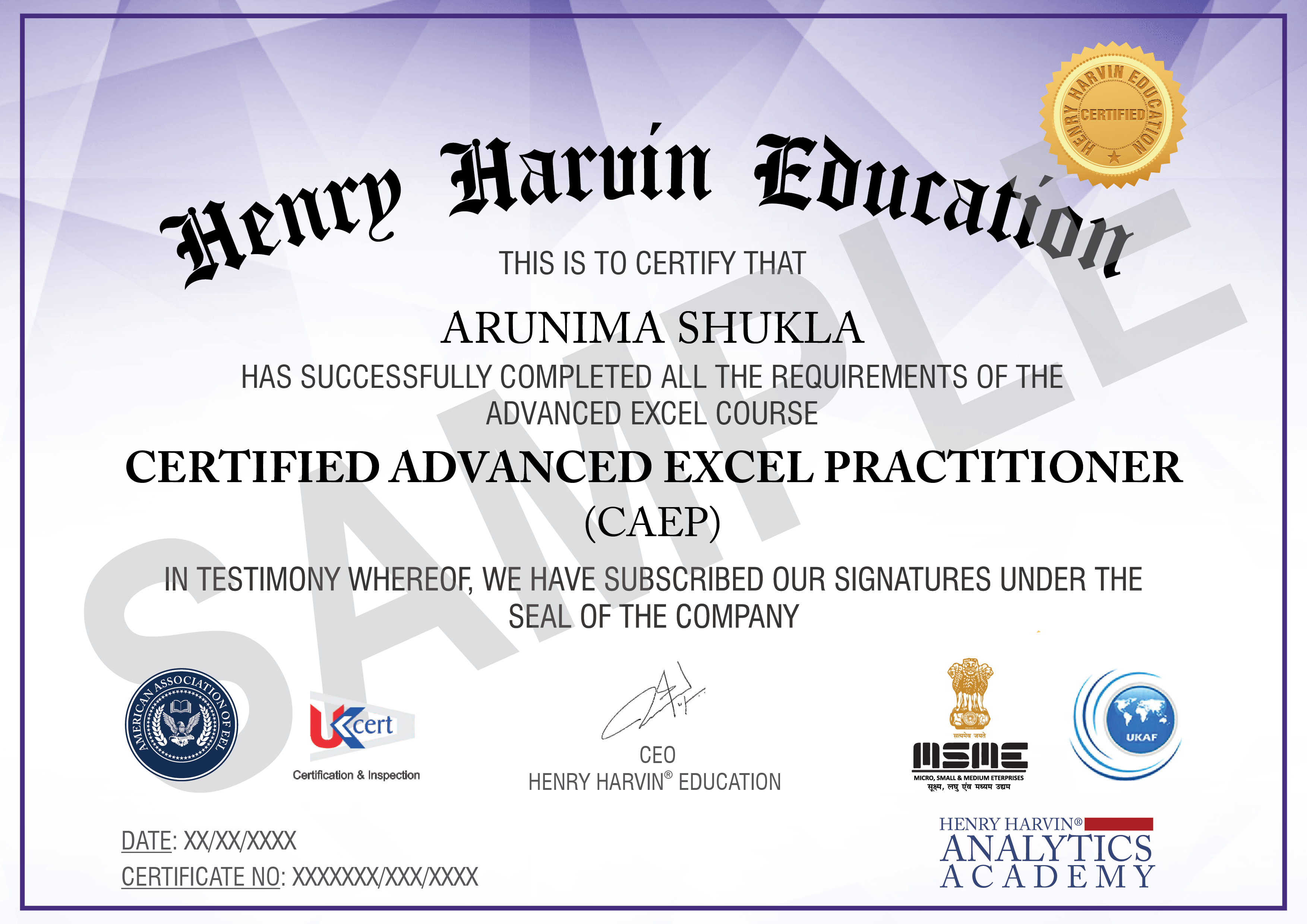 Advanced Excel Course: Best Advanced Excel Training & Certification ...