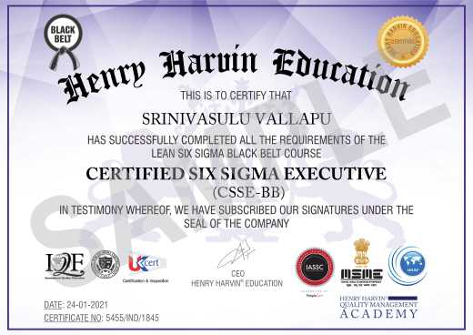 Lean Six Sigma Black Belt Certification Training - Henry Harvin