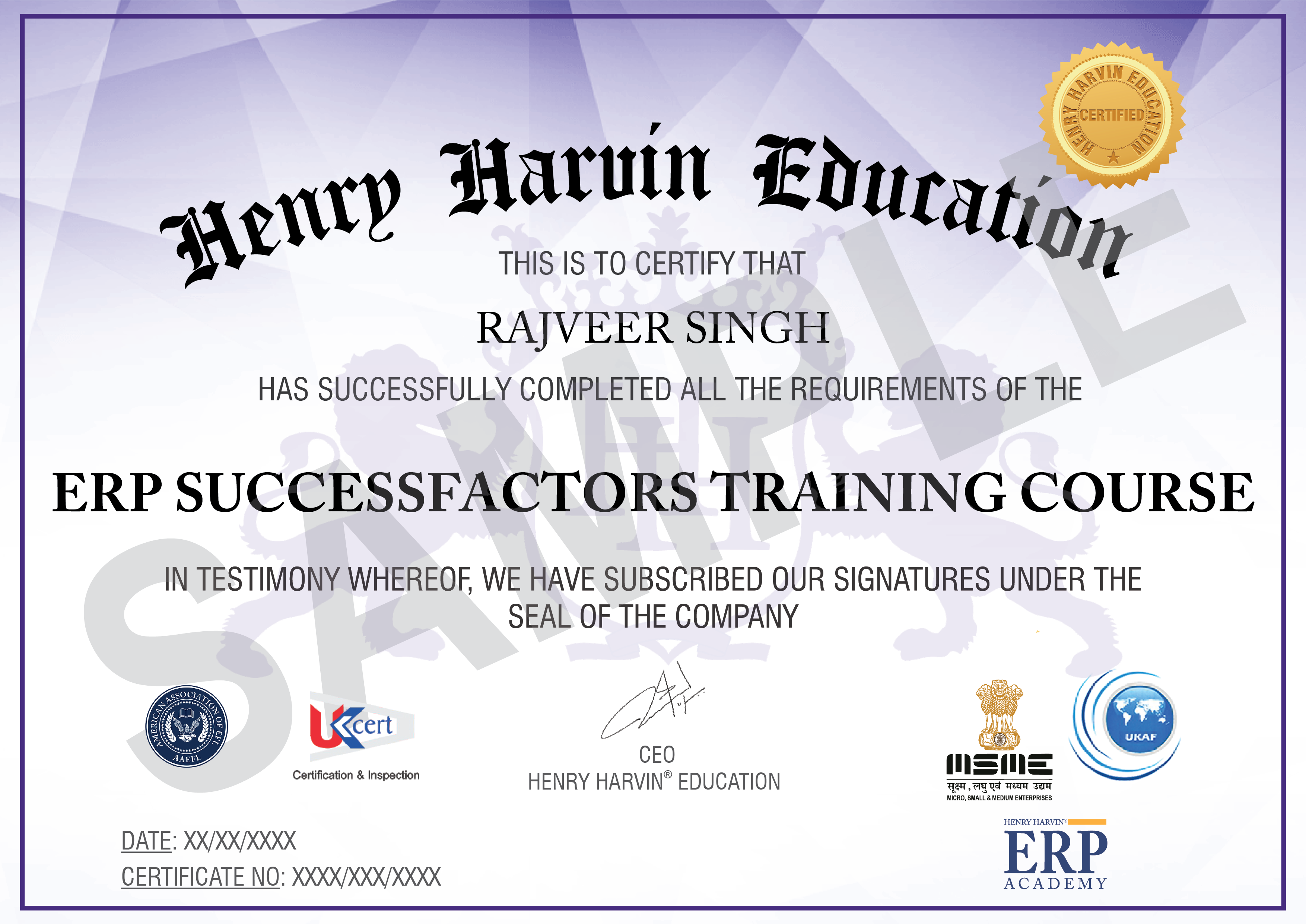 SAP SuccessFactors Training Course| Henry Harvin