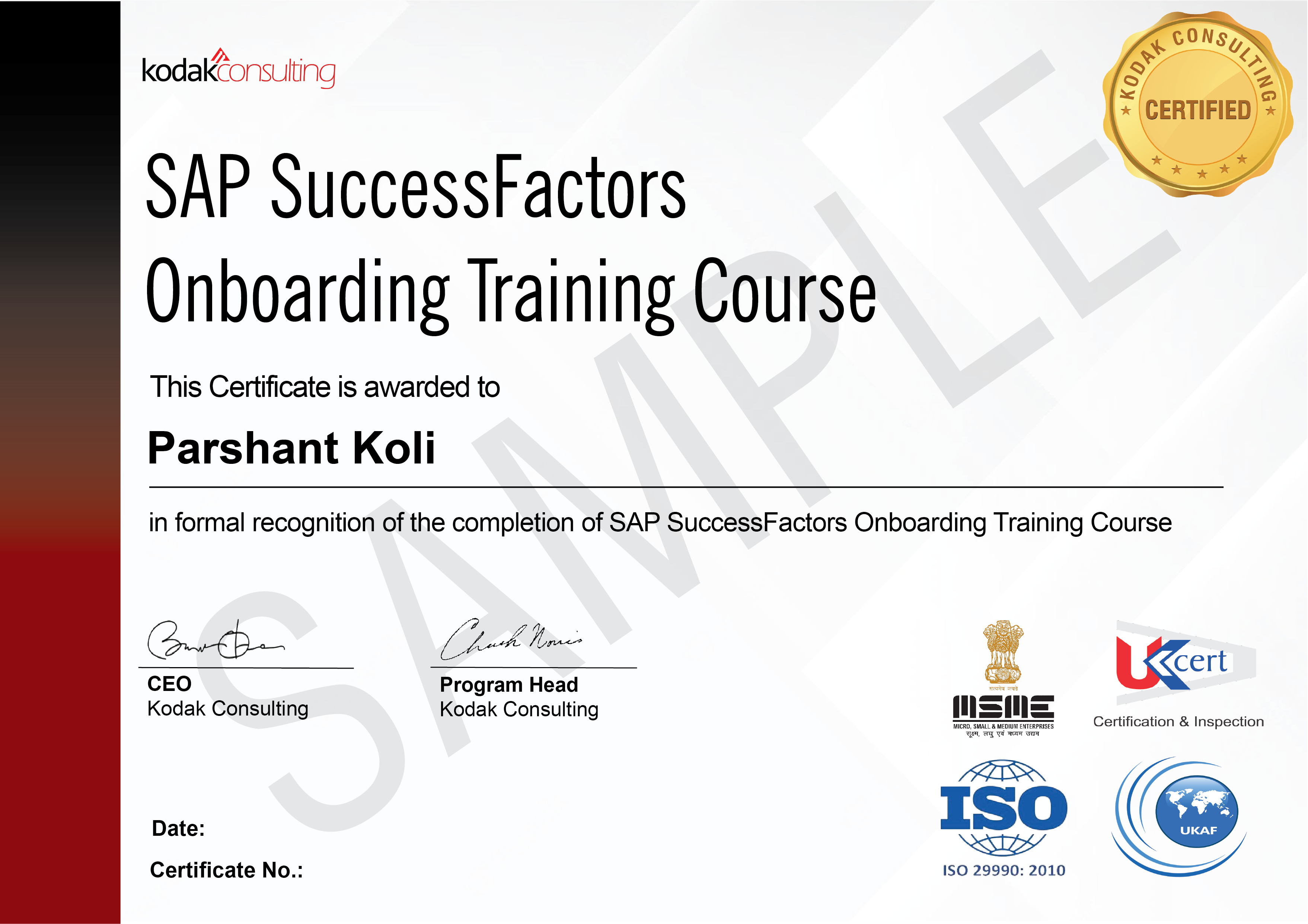 SuccessFactors Onboarding Training Course