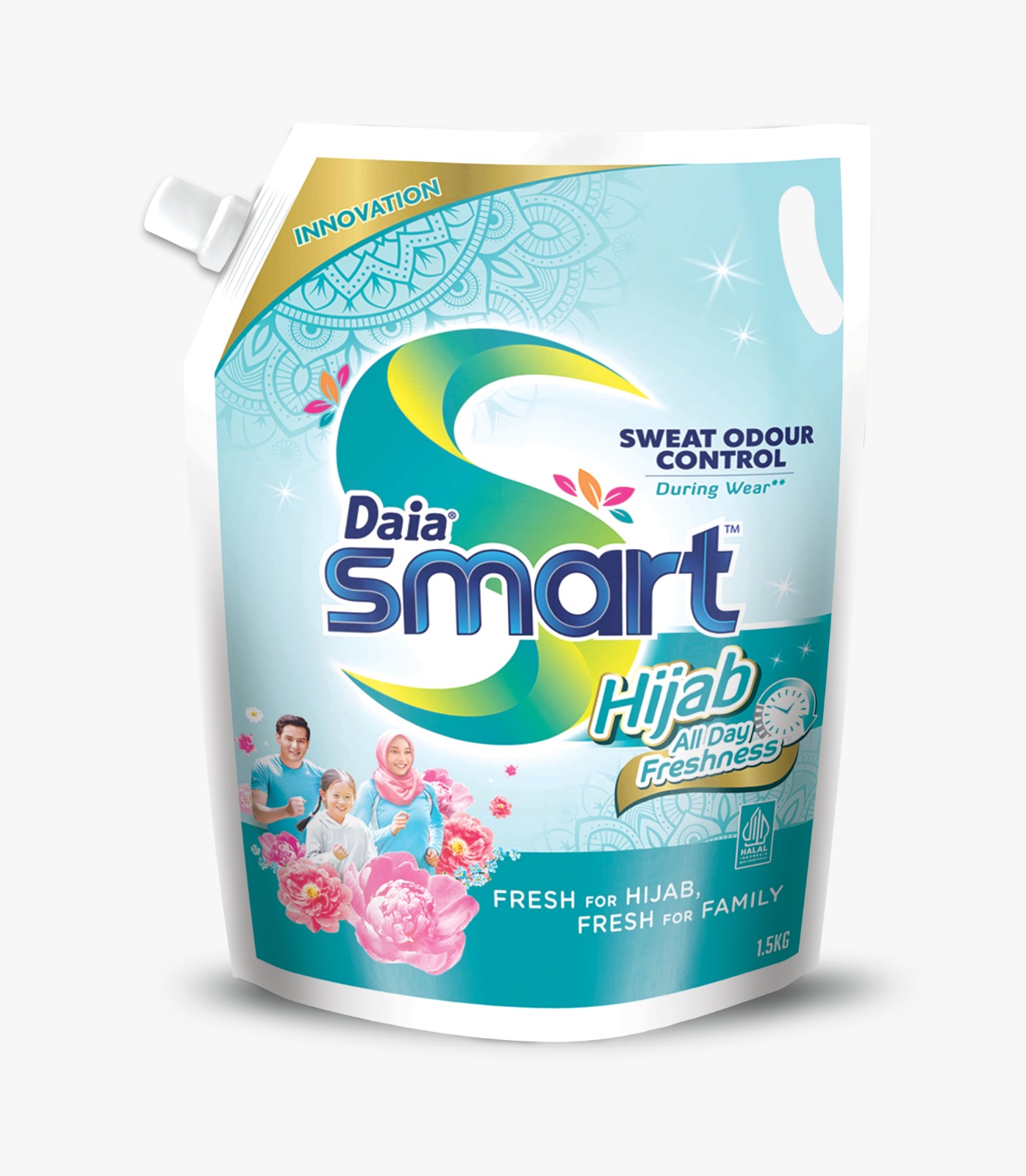 Daia Smart Liquid Detergent Pouch Hijab (8 x 1.7kg)