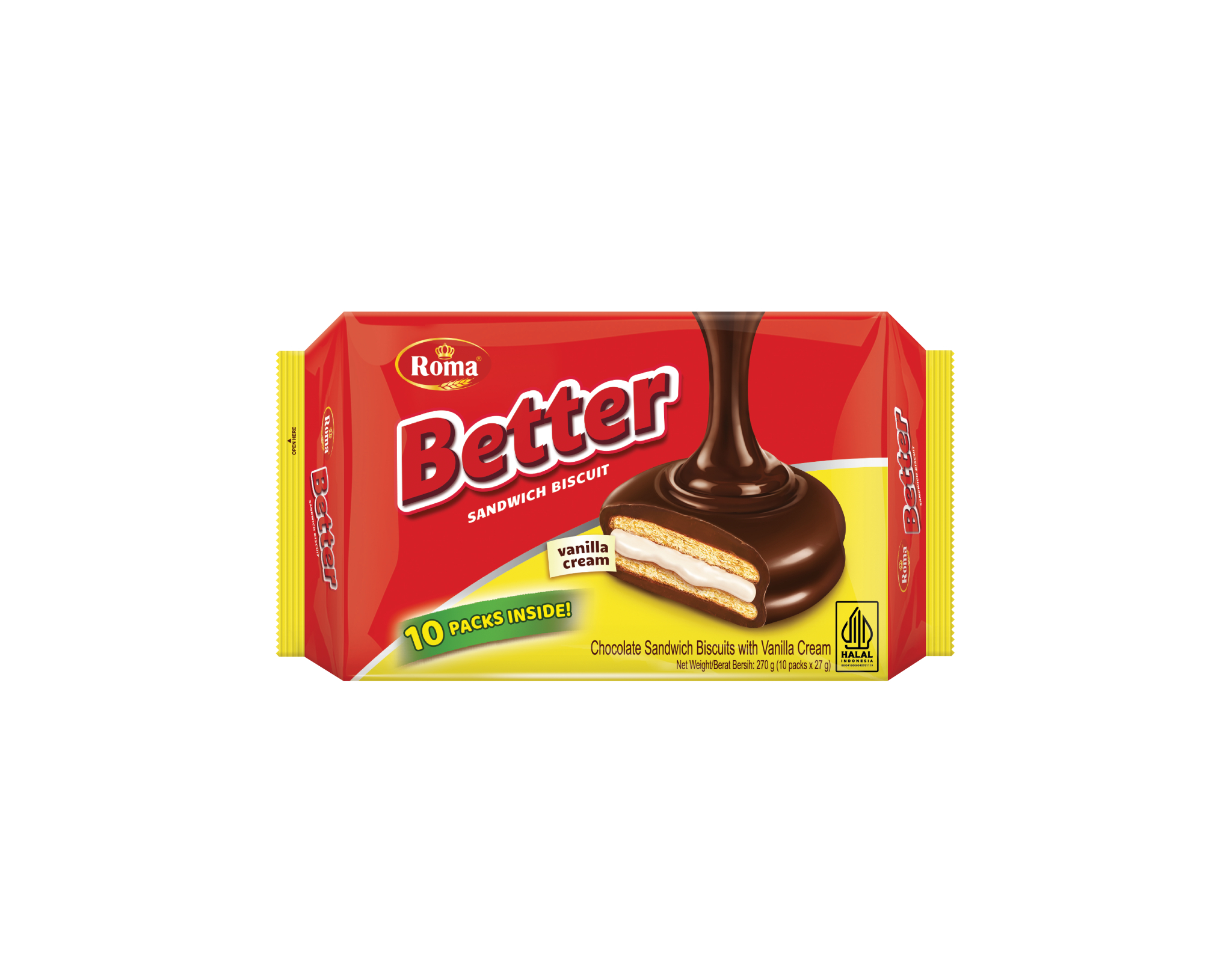 Roma Better Vanilla 24 x 10 Pack x 27g