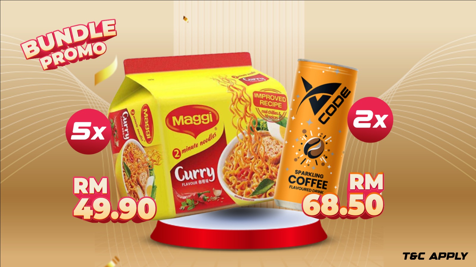 MAGGI 2-MINN KARI X VCODE SPARKLING COFFEE