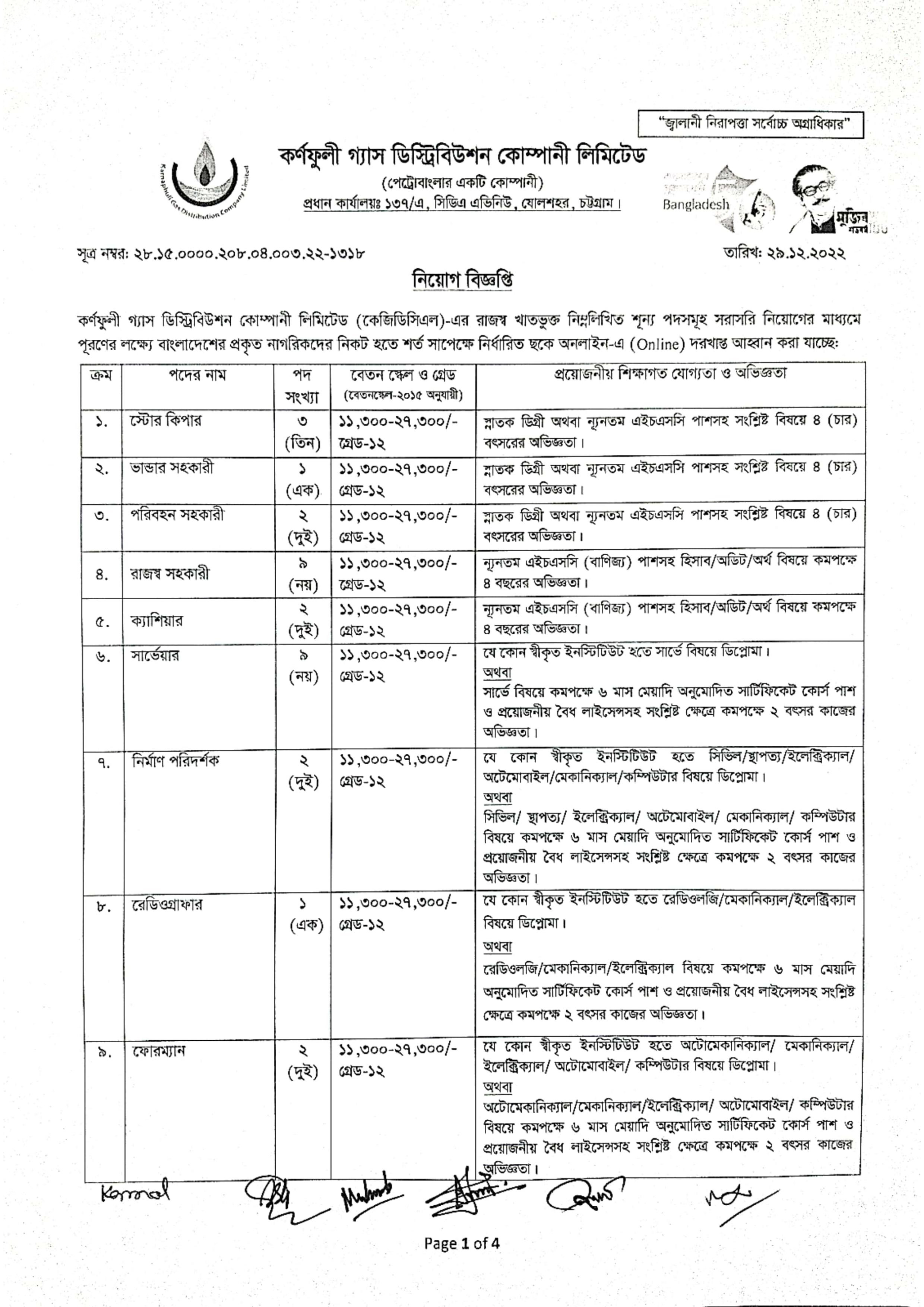 Petrobangla Job Circular 2023 - Edaning