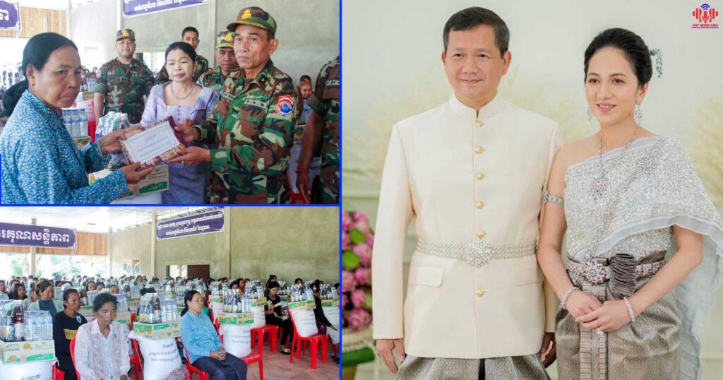 សម្តេចធិបតី ហ៊ុន ម៉ាណែត និងលោកជំទាវបណ្ឌិត ឧបត្ថម្ភគ្រឿងឧបភោគបរិភោគ ...