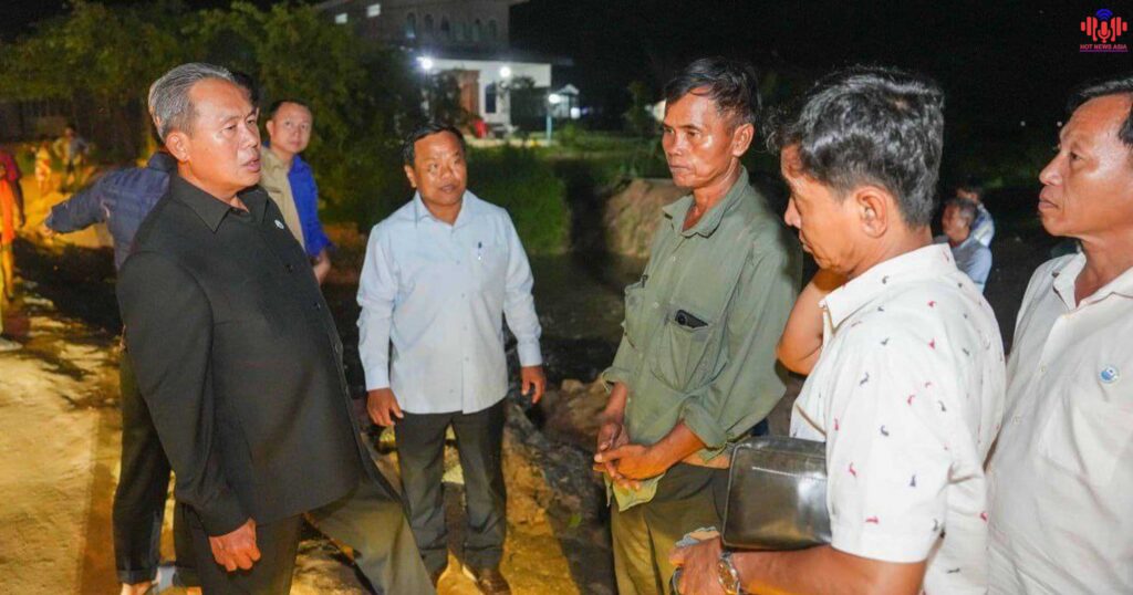 ឯកឧត្តម ចាន់ ស៊ីណាត ចុះត្រួតពិនិត្យស្ថានភាពជំនន់ទឹកភ្លៀង ...