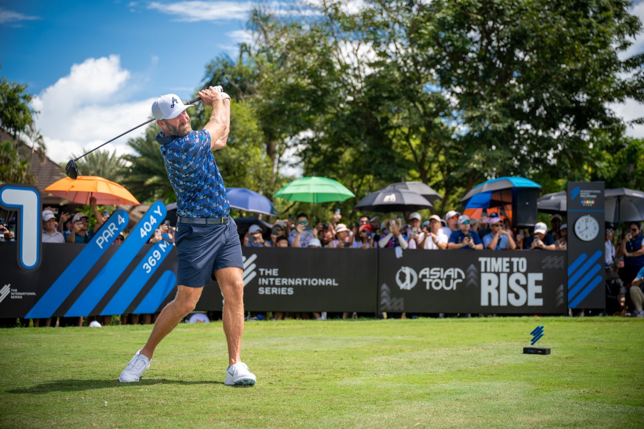 Dustin Johnson of the USA. Picture by Graham Uden/Asian Tour.