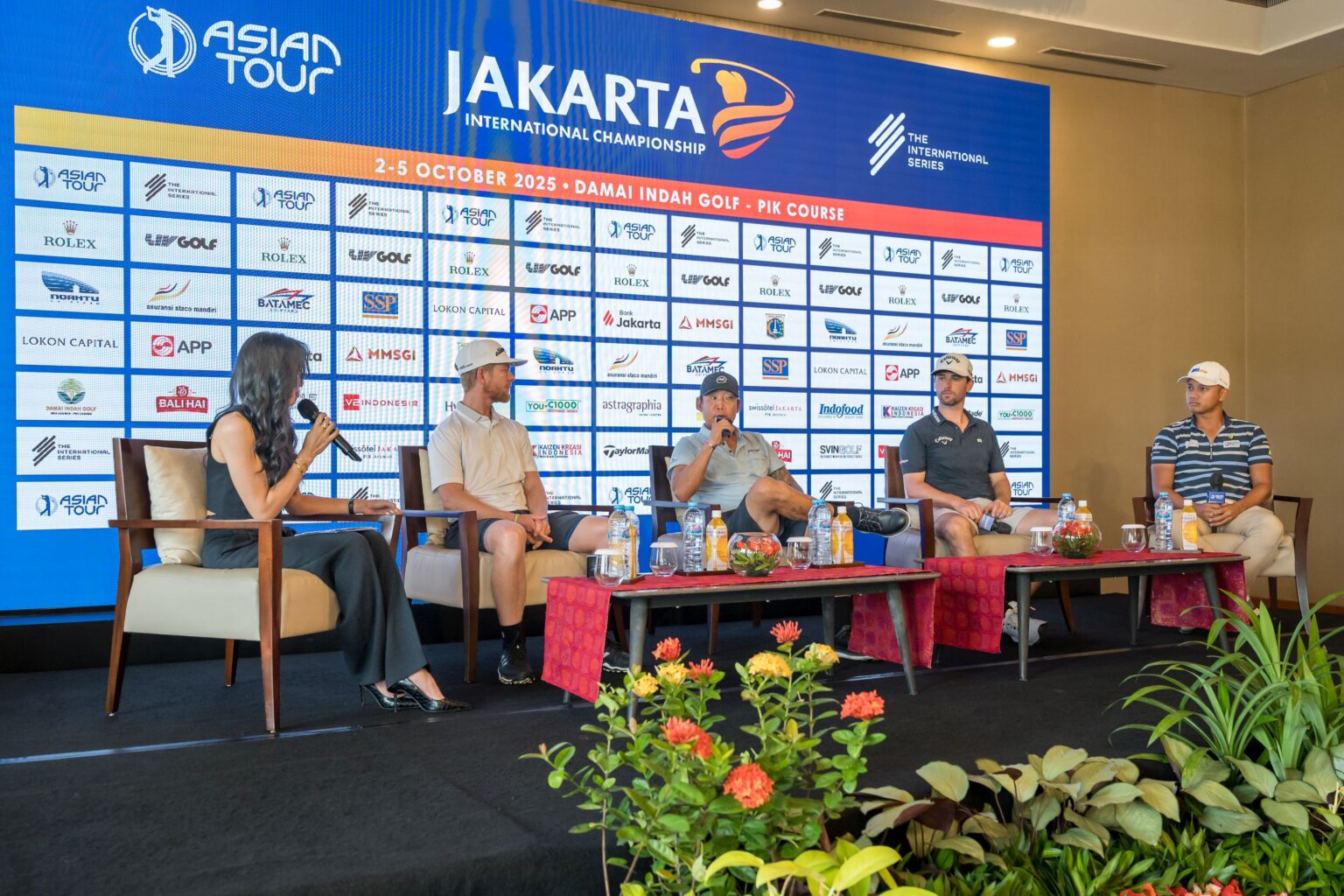 Anthony Kim speaking at Wednesday’s press conference. Picture by Graham ...