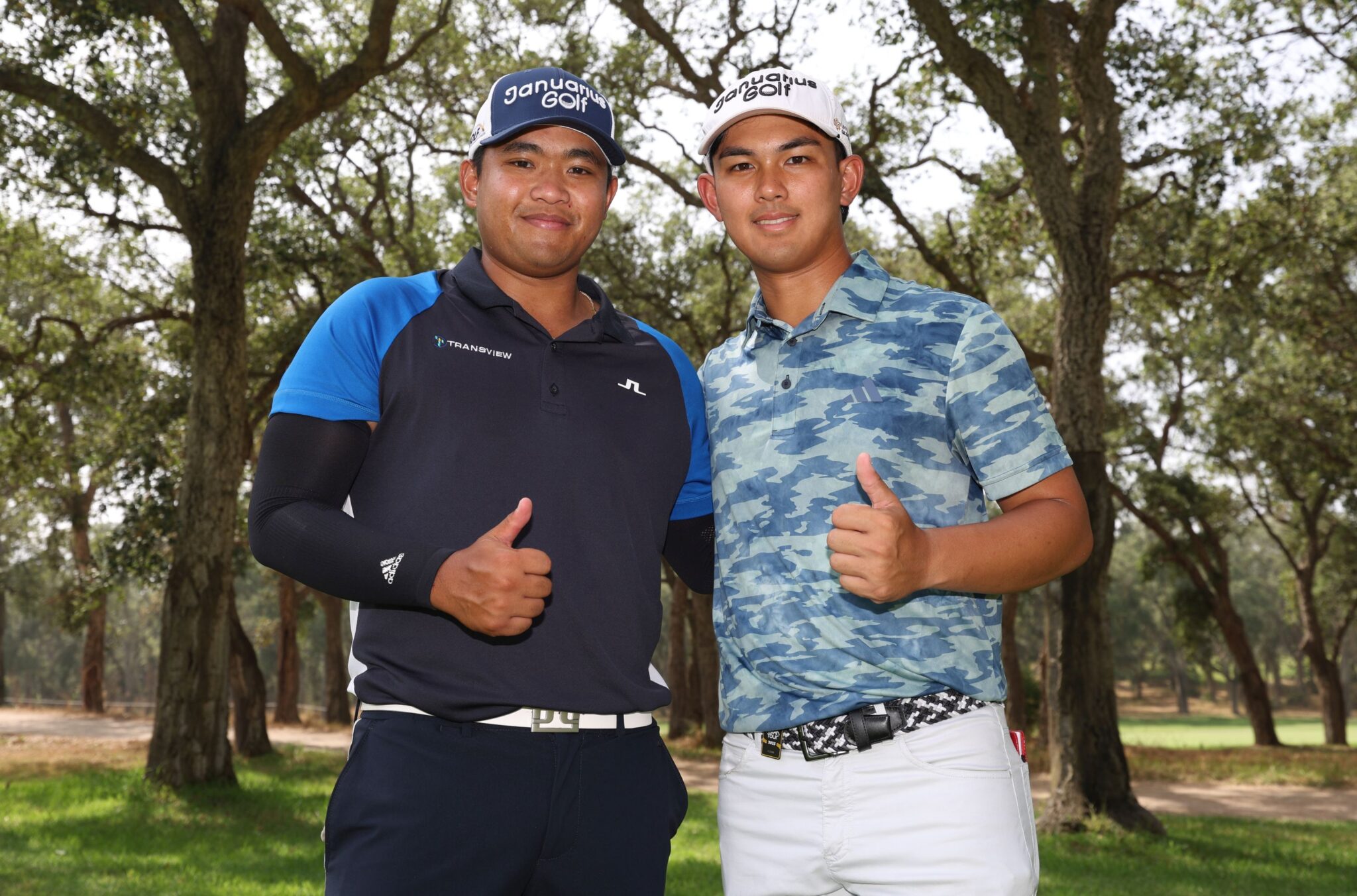 Carl Jano Corpus [left] with his cousin Aidric Chan. Picture by Steve ...