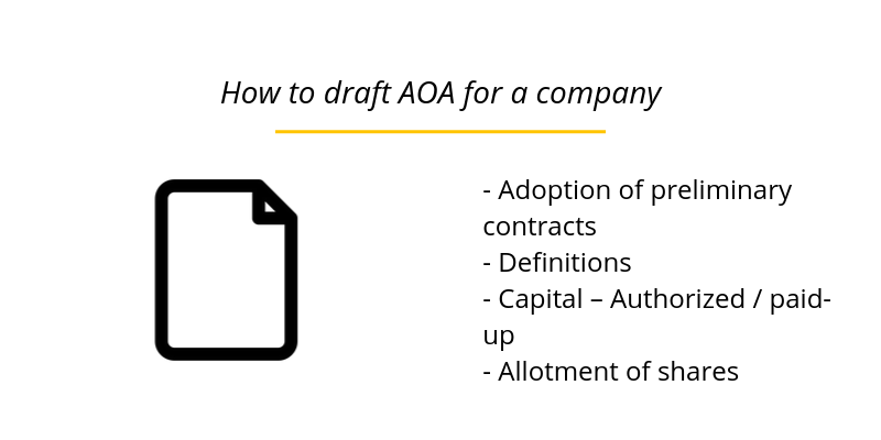 How to Draft Articles of Association for a Company