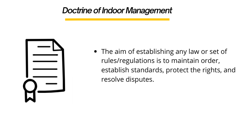 Doctrine of Indoor Management