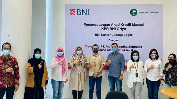 BNI KC Bogor Gelar Akad Massal Bersama 10 Calon Debitur KPR BNI Griya