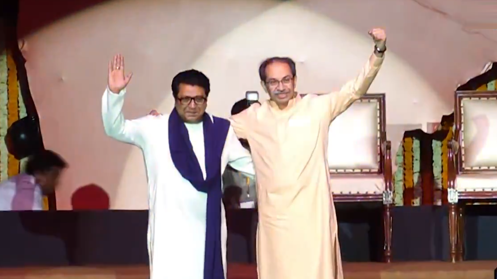 Thackeray Brothers Uddhav and Raj share stage after 20 years confirms togetherness