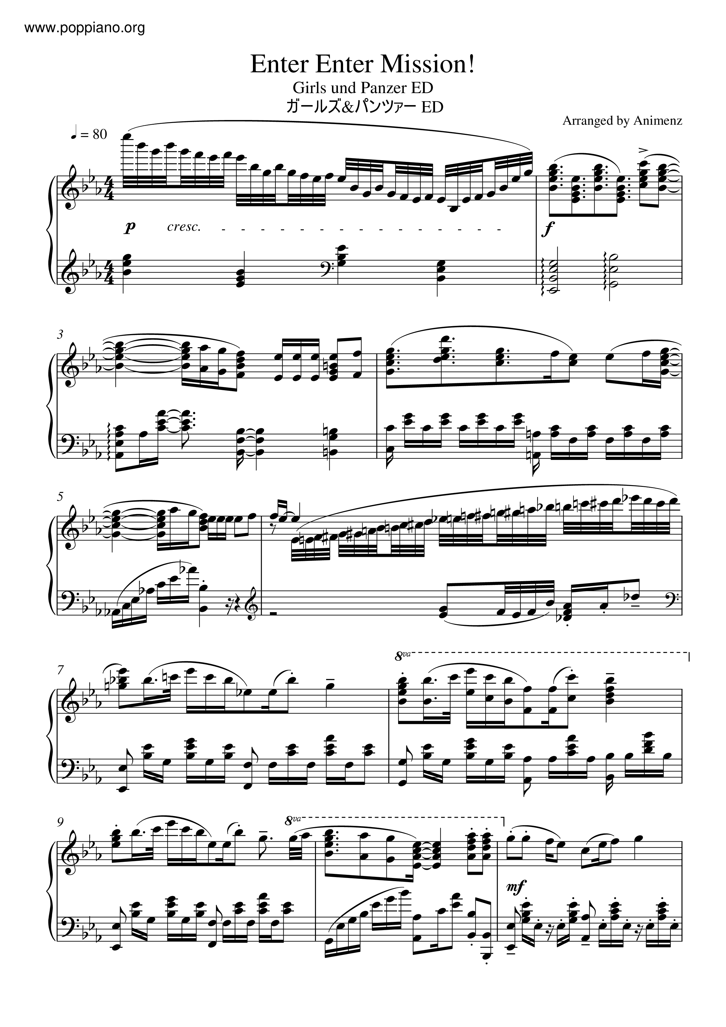 Ankou Team-Enter Enter Mission! Sheet Music pdf, - Free Score Download ★