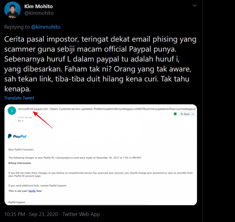 Ini Adalah Salah Satu Teknik Phishing Yang Anda Perlu Peka