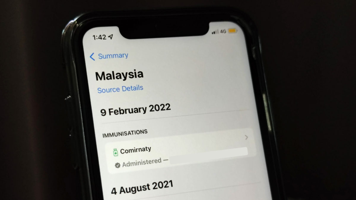 Cara Masukkan Rekod Vaksinasi MySejahtera Ke Apple Health