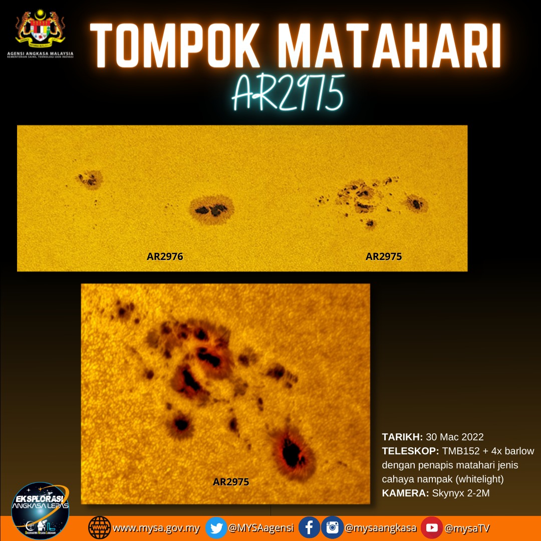 Teleskop Observatori Negara Langkawi Berjaya Kesan Kumpulan Tompok ...