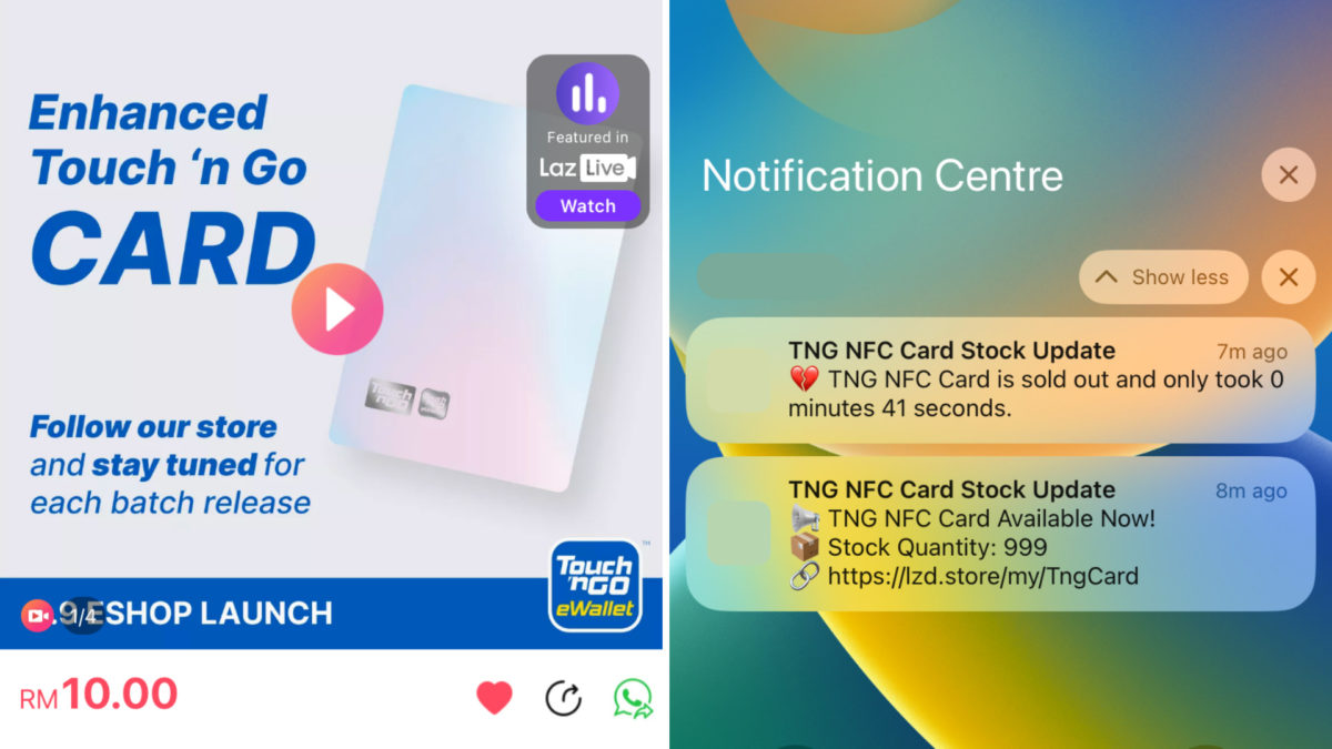Guna Cara Ini Untuk Tahu Serta-Merta Bila Kad TNG NFC 'Ready Stock' Di ...