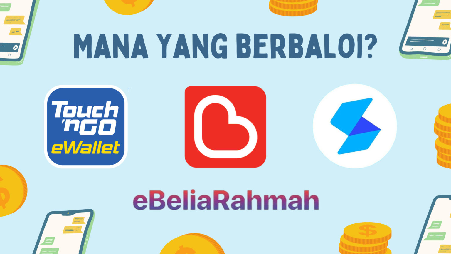 eBeliaRahmah: Perbandingan Ganjaran TNG eWallet, Boost Dan Setel