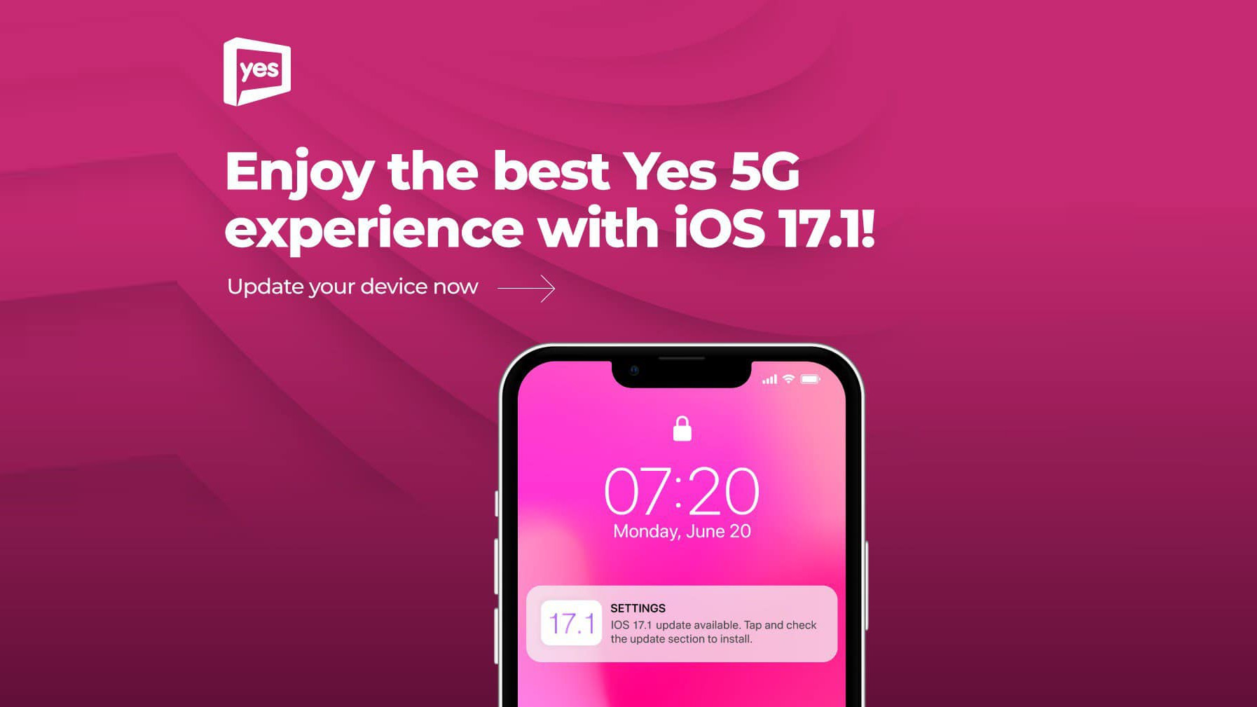Yes 5G Secara Rasmi Sokong iPhone XS Dan Terbaharu Dengan iOS 17.1