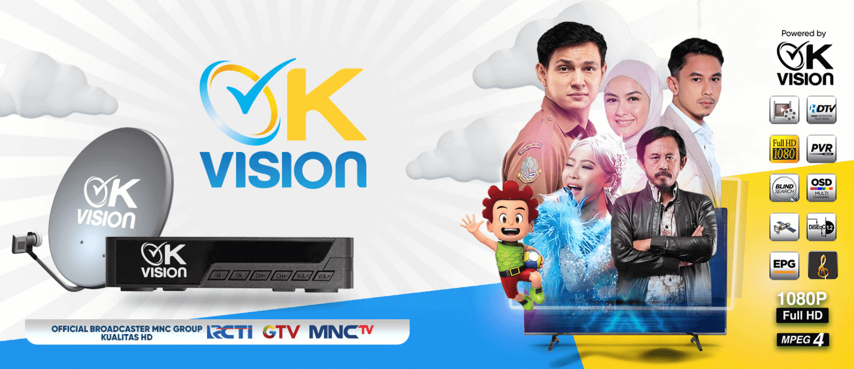Hanya RM20/Bulan, OK VISION, TV Satelit Prabayar Baharu Di Malaysia