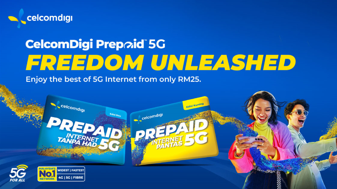 CelcomDigi Lancar Pelan Prabayar 5G Baharu, Pas Bulanan Serendah RM25