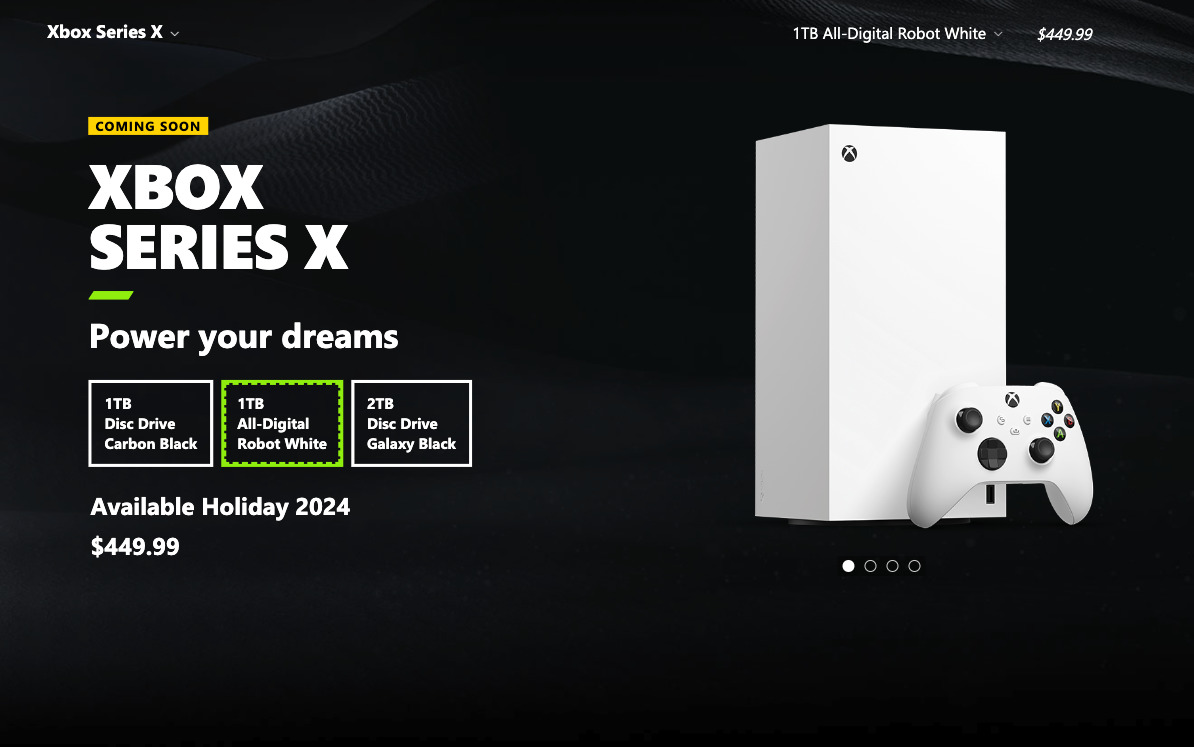 Xbox Series X Kini Hadir Dengan Varian Digital, Warna Putih